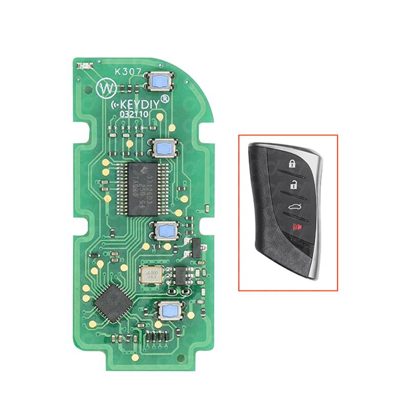 Keydiy KD Universal Smart Remote Key PCB 4 Buttons Lexus Type TDB02 4D Chip