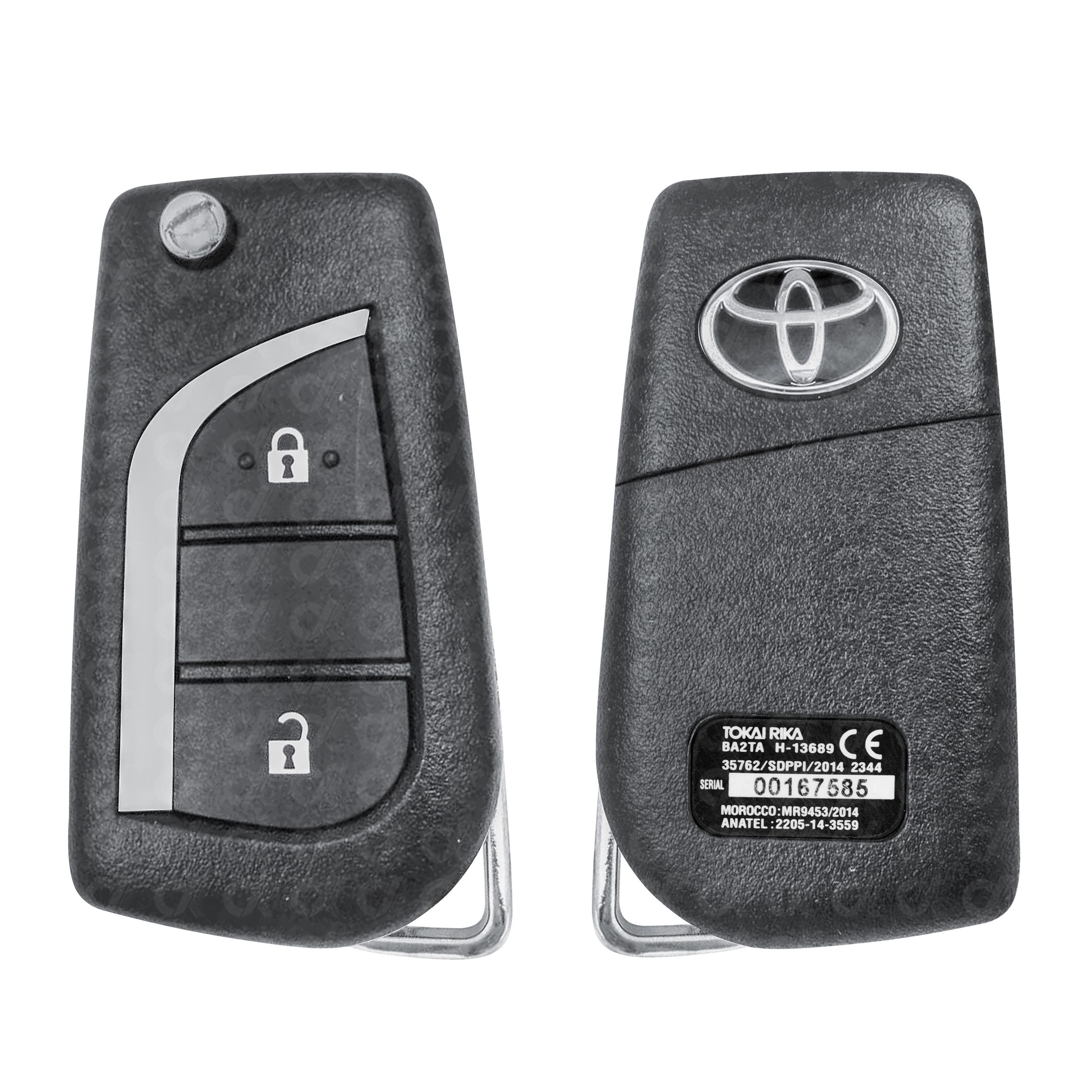 Toyota Hilux 2016-2022 Genuine Used Flip Key 2 Buttons 433MHz 89070-0KC50