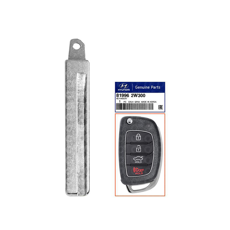 Hyundai Santa Fe 2016-2017 Genuine Flip Remote Key Blade 81996-2W300