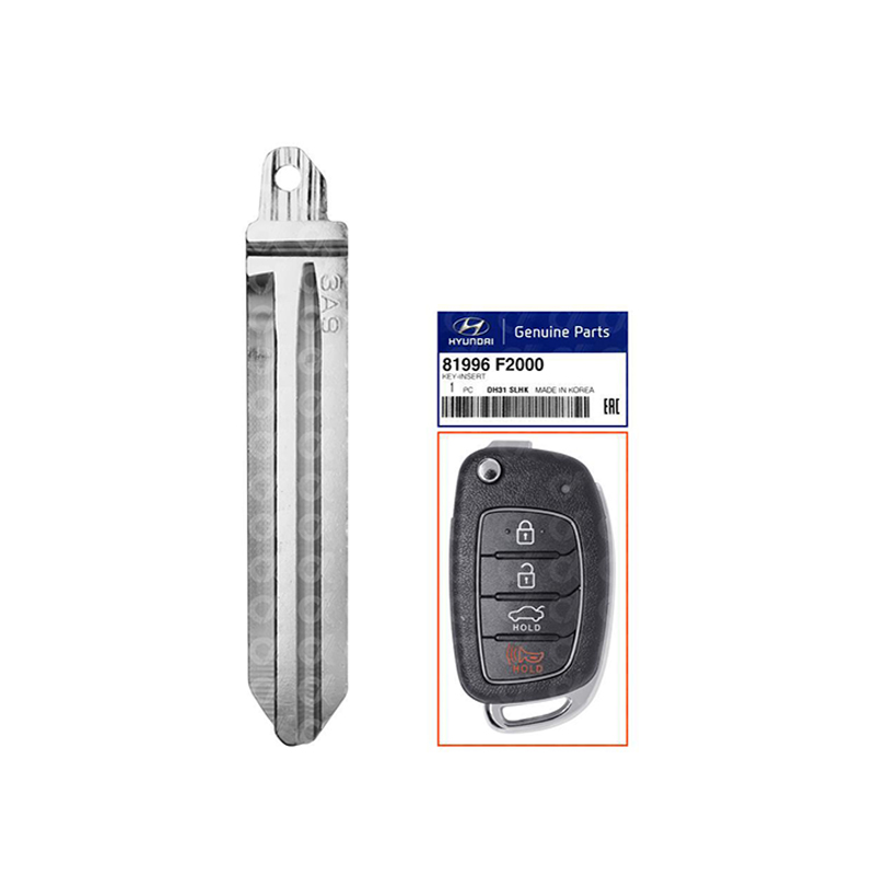 Hyundai Elantra 2016-2017 Genuine Flip Remote Key Blade 81996-F2000