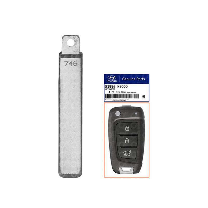 Hyundai Accent 2018 Genuine Flip Remote Key Blade 81996-H5000