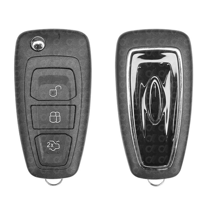Ford Ranger 2011-2015 Aftermarket Flip Remote Key 3 Buttons 433MHz 4D ...
