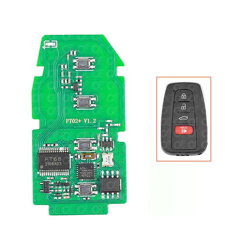 Lonsdor FT02-PH0440B 315/433 MHz Toyota Smart Key PCB Frequency Switchable