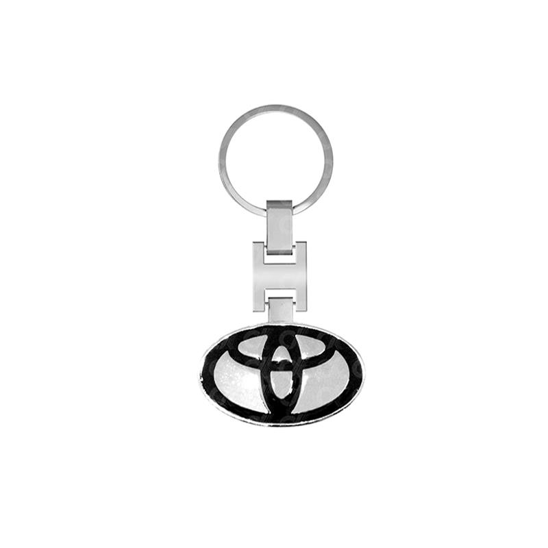 Toyota Silver & Black Key Chain Big Size
