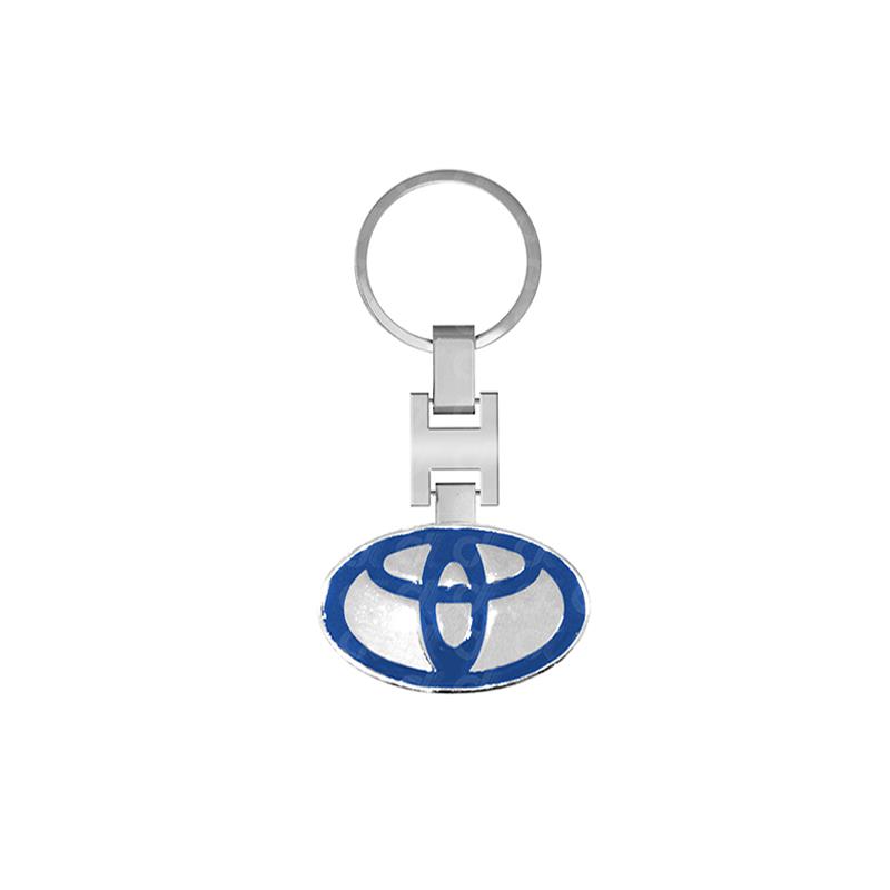 Toyota Silver & Blue Key Chain Big Size