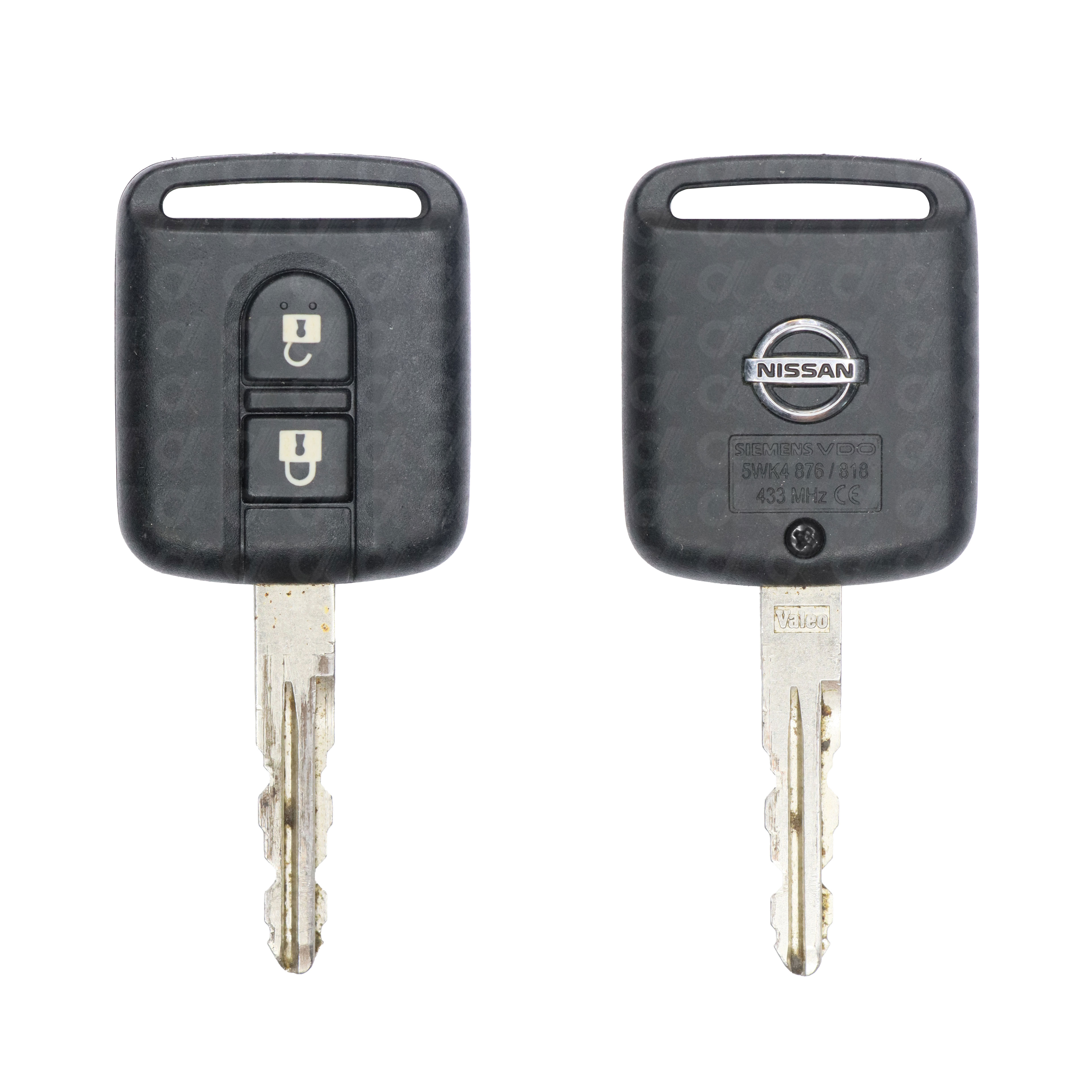 Nissan Qashqai Micra Navara 2003-2010 Genuine Used Remote Key 2 Buttons ...