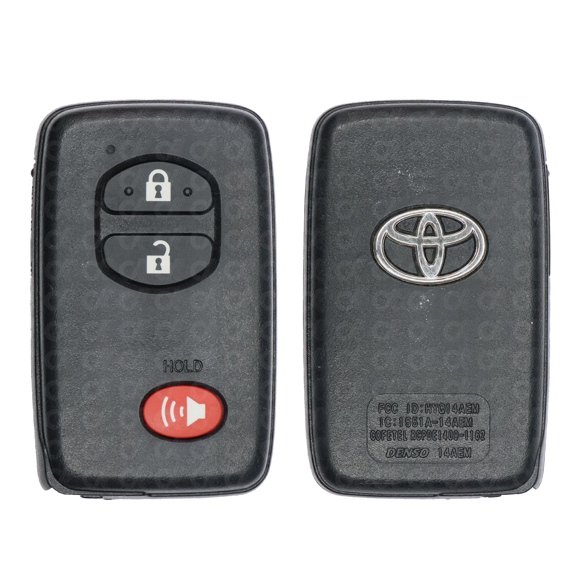 Toyota Fortuner Prius 2010-2019 Genuine Used Smart Remote Key 3 Buttons ...